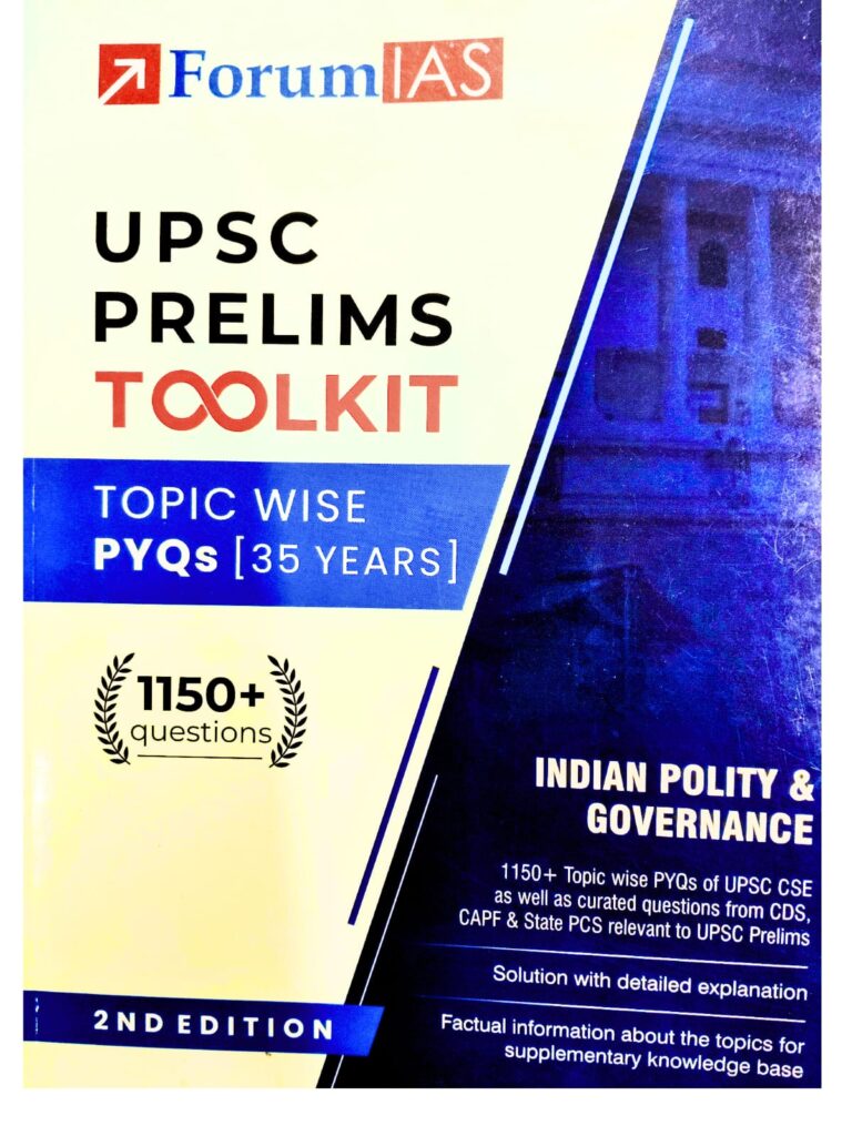 Forum IAS UPSC Toolkit Indian Polity & Governance PYQs - UPSC IAS BOOKS