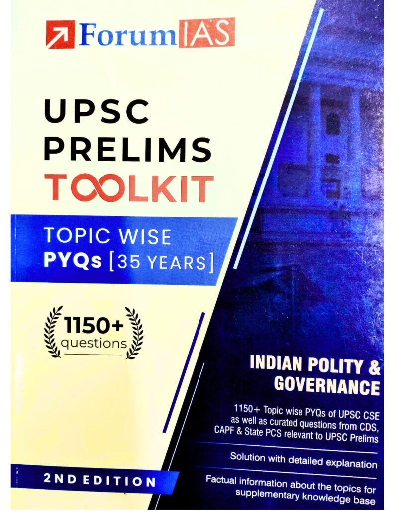 Forum IAS UPSC Toolkit Indian Polity & Governance PYQs - UPSC IAS BOOKS