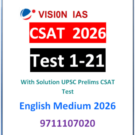 Vision IAS Test 1–21 with Detailed So CSAT test series UPSC,